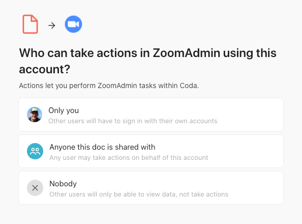 Zoom Admin Pack – Coda